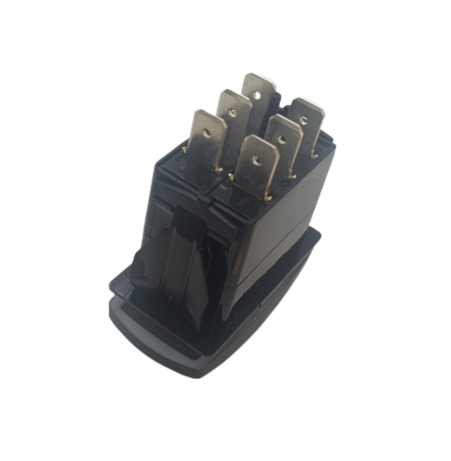 12V 24V Toggle Switch SPST Dashboard 4 Pin Rocker Switch Blue Lighted ...