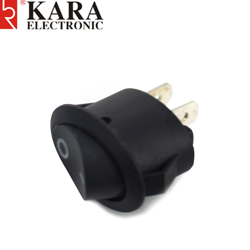 Rocker oval switch black rocker switch KCD1 elliptical gray switch